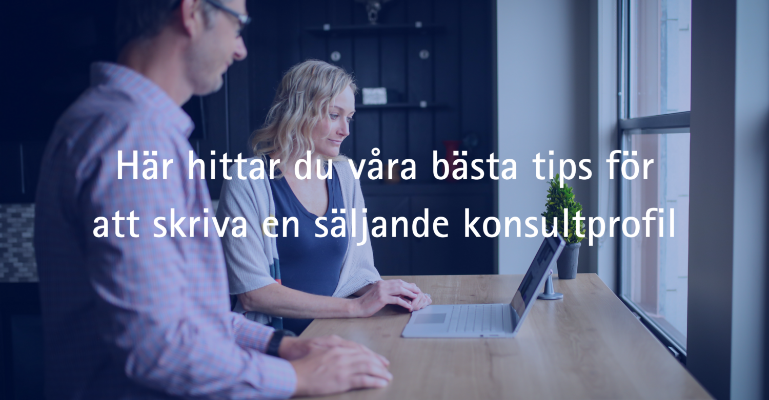 Konsultprofil/Konsult CV - Gratis mall - Pro4u